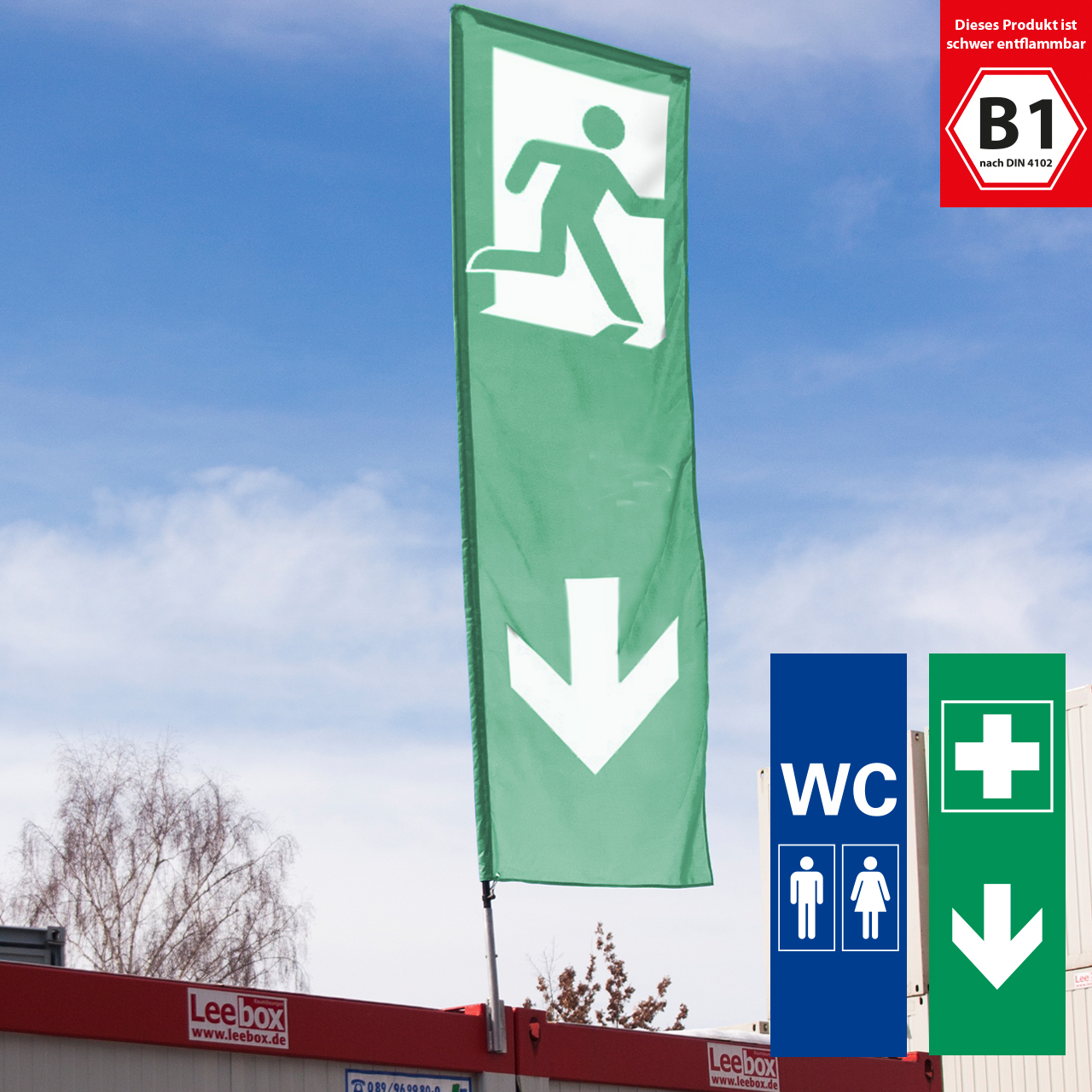 Order Container Flag With Pictogram For Events | allbuyone